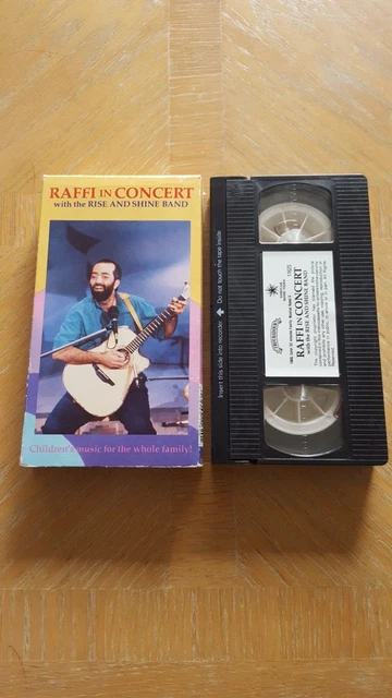 RAFFI IN CONCERT With The Rise And Shine Band VHS Tape 1988 Troubadour ...