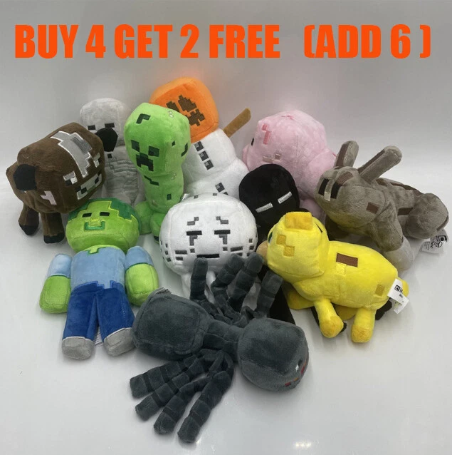 100STYLES MINECRAFT PLUSH Toys Stuffed Animal Doll Soft Plush Toys ...