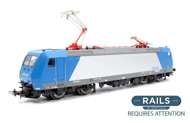 PIKO 'HO' GAUGE 57440 Cfl Silver/Blue Br 185 520-4 Electric Locomotive ...