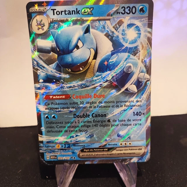 CARTE POKÉMON- TORTANK Ex 009/165 -Ecarlate et Violet 151- FR-Neuve EUR ...