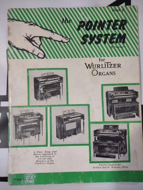 THE POINTER SYSTEM for Wurlitzer Organs Book 2 1963 Vintage Music ...