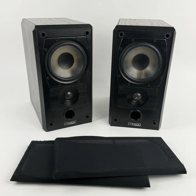 VINTAGE MISSION 751 Speakers Heavy Duty 8 Ohm Bookshelf Speakers w ...