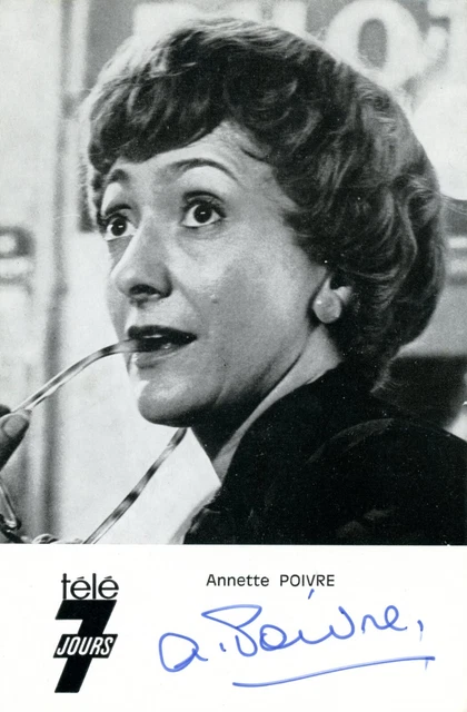 ANNETTE POIVRE AUTOGRAPHE Autograph Autogramm DEDICACE PHOTO SIGNEE ...