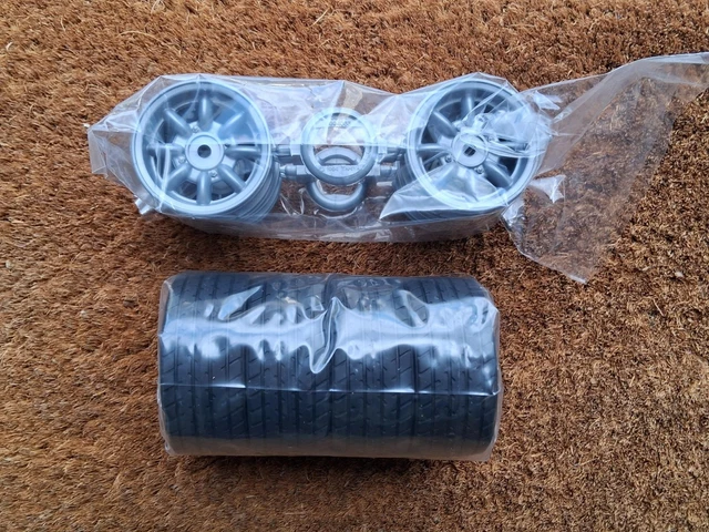 TAMIYA MINI COOPER Wheels 50569 & 60D Tyres 58747 for M-Chassis MB01 ...