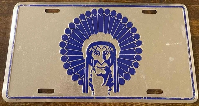 NATIVE AMERICAN INDIAN Chief Booster License Plate Tribe Tribal ...