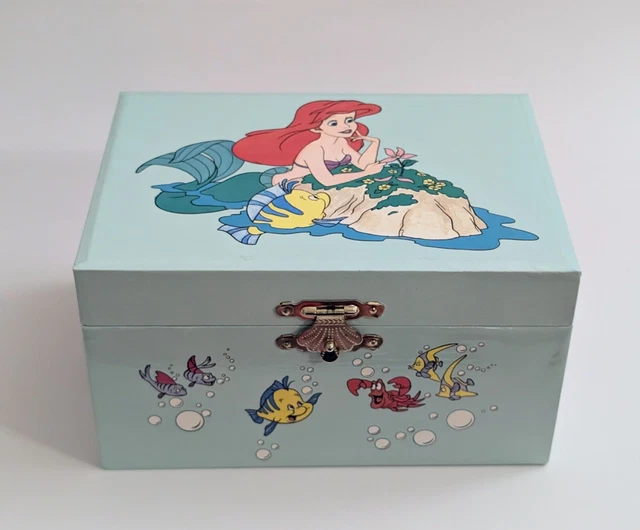 THE LITTLE MERMAID Musical Jewelry Box Disney Princess Ariel Berkeley ...