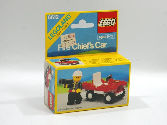 LEGO FIRE CHIEF'S Car 6612 town system Vintage 1986s Original New £148. ...