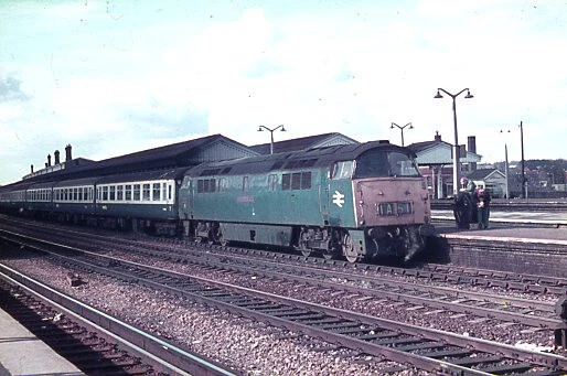 ORIGINAL COLOUR SLIDE of D1072 BR class 52 Western diesel hydraulic ...