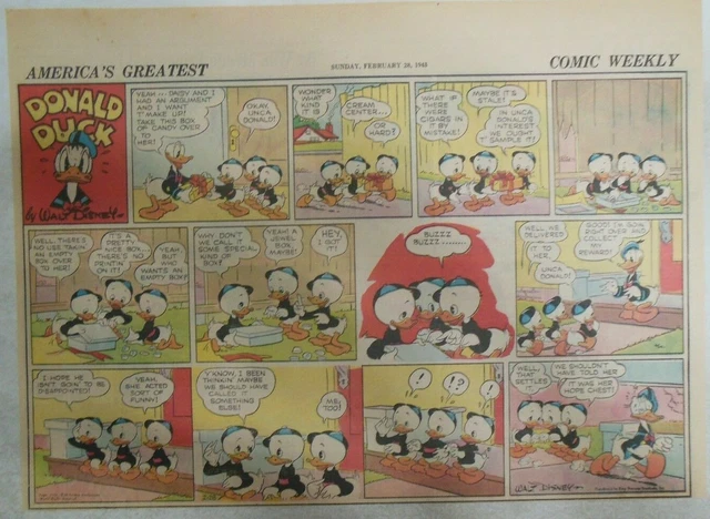 donald-duck-sunday-page-by-walt-disney-from-2-28-1943-half-page-size-4