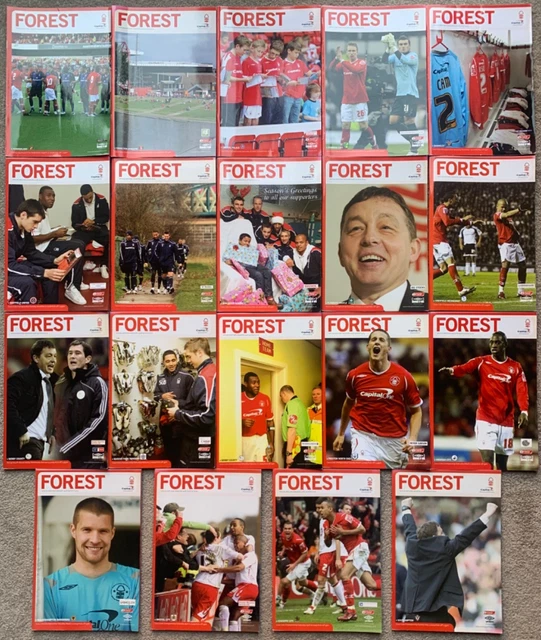NOTTINGHAM FOREST FC 2008 2009 Home Football Programme Collection ...