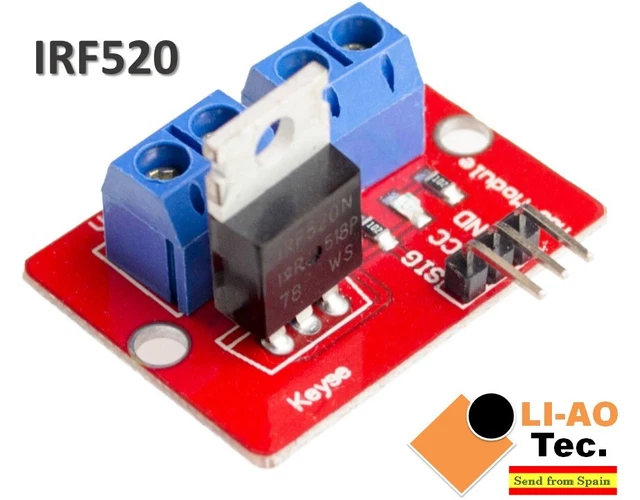 IRF520 MOSFET DRIVER Module TOP MOSFET Button for Arduino ARM Raspberry ...