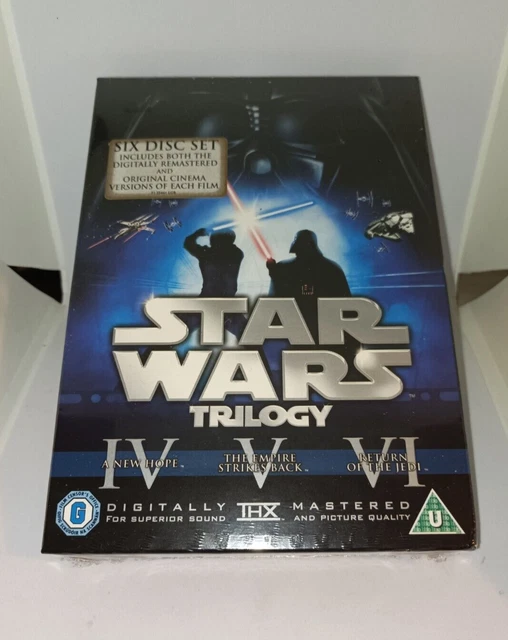 STAR WARS - The Original Trilogy DVD Box Set (2008) NEW SEALED £24.95 ...