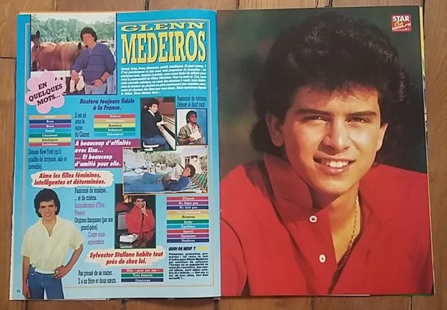 GLENN MEDEIROS - France press magazine clipping 80s vintage article ...