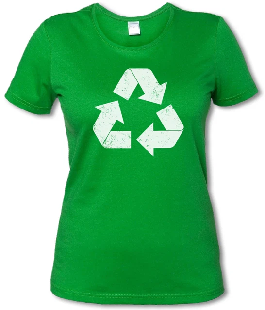 The Big Green Vintage Recycle Logo Bang Theory Girlie Shirt Sheldon