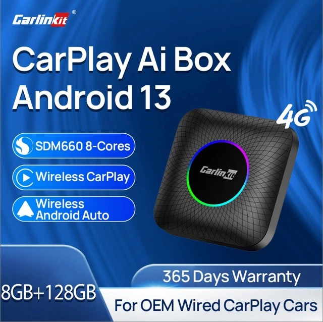 CARLINKIT ANDROID13 WIRELESS Multimedia Video Box Autoradio Carplay ...