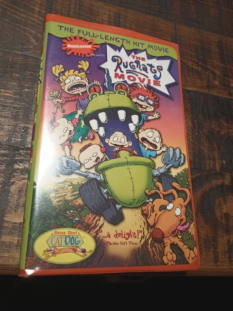 THE RUGRATS MOVIE VHS Cartoon Nickelodeon Orange Clamshell Orange Tape ...