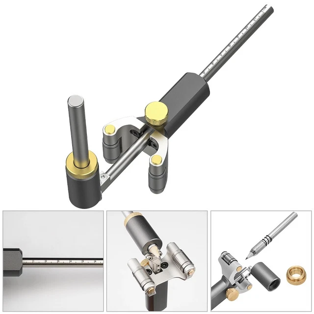 LINEAR ARC GAUGE Scriber Woodworking Measuring W/Pencil 0-120MM Drawing ...