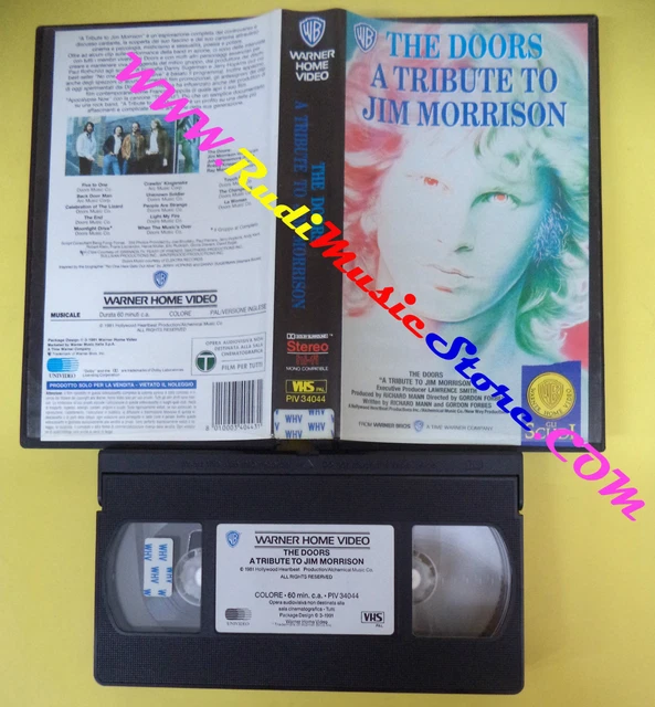 VHS THE DOORS A tribute to JIM MORRISON 1991 WARNER GLI SCUDI(VM10) no ...