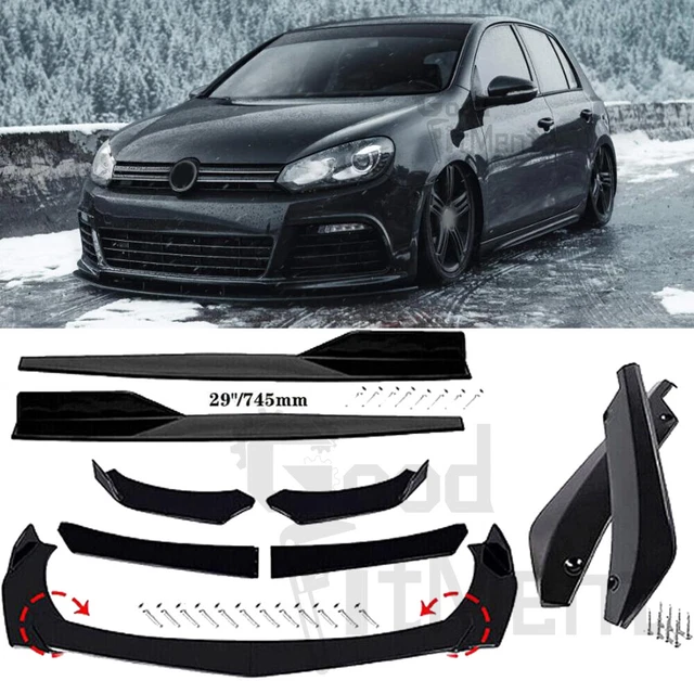 FOR VW GOLF GTI R MK6 Front Bumper Lip Side Skirt Spoiler Rear Diffuser ...