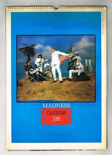 MADNESS 1986/2025 calendar , dates match 2025, ska , Suggsy, vintage ...