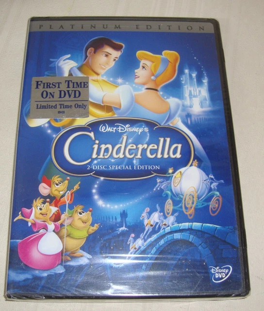 WALT DISNEY CINDERELLA DVD 2-Disc Special Platinum Edition NEW & SEALED ...