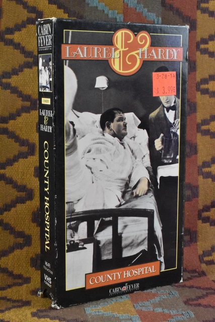 COUNTY HOSPITAL (VHS, 1992) Stan Laurel Oliver Hardy Billy Gilbert £4. ...