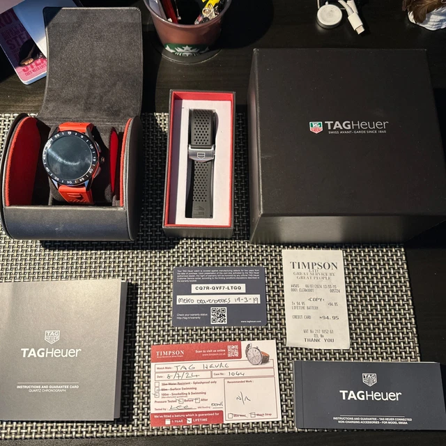 TAG HEUER CONNECTED Calibre E3 Watch 45mm SmartWatch plus black ...