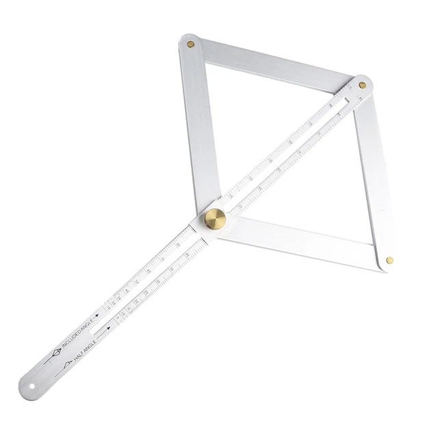 SQUARE PROTRACTOR PROTRACTOR Ceiling Corner Angle Finder Foldable Gauge ...