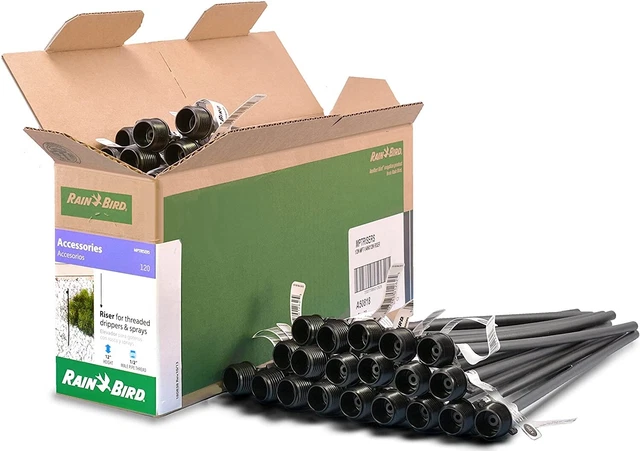 30 RAIN BIRD MPTRISERS Drip 1/4" PolyFlex Riser 1/2" Male Pipe Thread ...