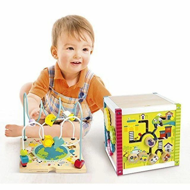 LEOMARK BOIS PERLE Maze Activités Cube Avec Boulier Enfants ...