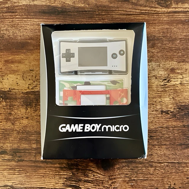 NINTENDO GAME BOY Micro Console - Silver/Black (OXYSFBB) CIB with ...