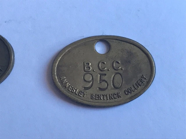 ORIGINAL ANNESLEY BENTINCK Colliery Pit Check Token Tally EUR 24,86 ...