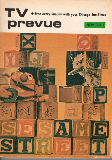 LOCAL TV GUIDE Magazine Chicago 1970's Sesame Street £4.61 - PicClick UK