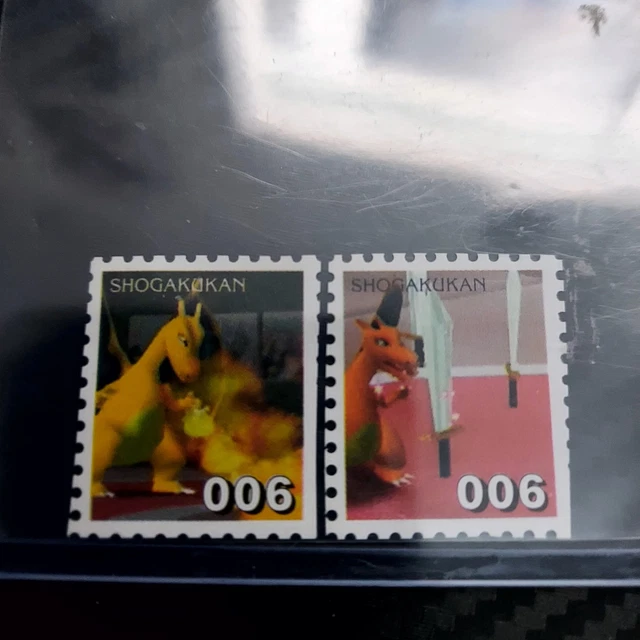 2000 POKEMON STADIUM Base Set Charizard Shogakukan Stamps japanese 006 ...