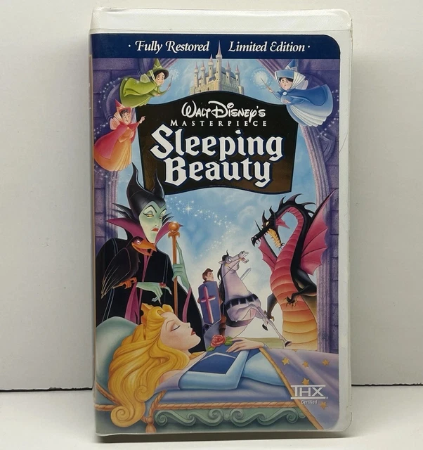 SLEEPING BEAUTY VHS Disney Video Tape Masterpiece VTG Clamshell Nearly ...