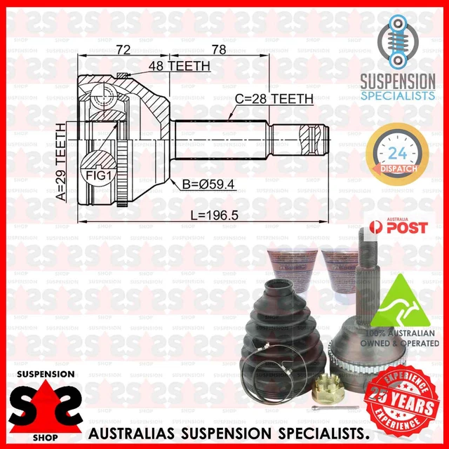 FRONT AXLE JOINT Kit, Drive Shaft Suit FORD Transit Tourneo Bus 2.2 TDCi EUR 84,53 - PicClick FR