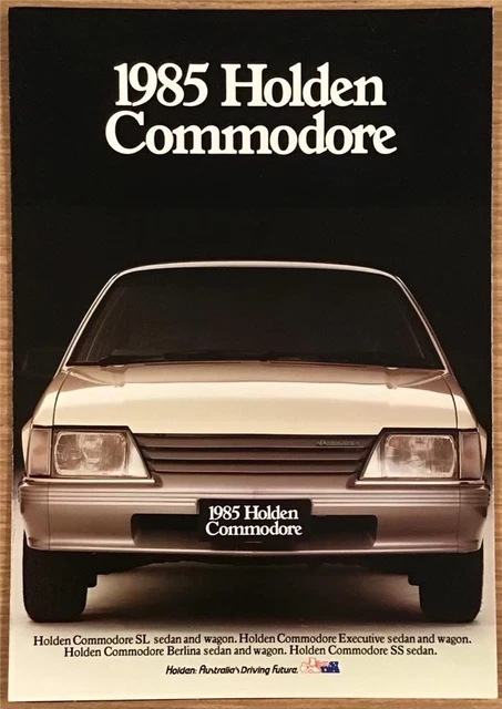 HOLDEN COMMODORE CAR Sales Brochure Apr 1985 #AD10099 SL Executive SS ...