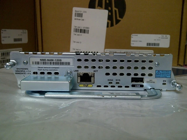 CISCO NME-NAM-120S NETWORK Analysis Module.* 1 year warranty* $140.00 ...