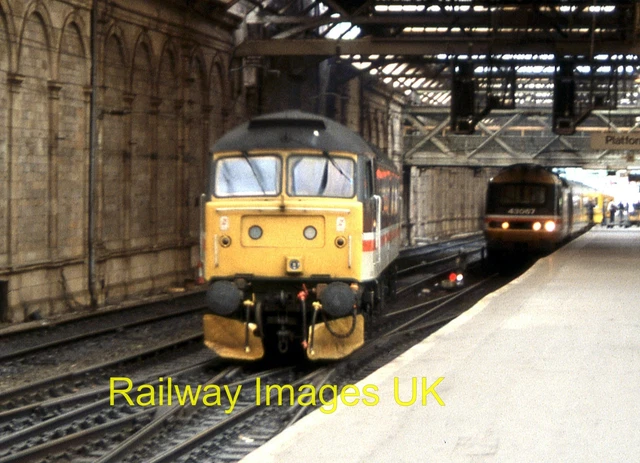 RAILWAY PHOTO - Class 47 47555 Runs Around at Edinburgh Waverley April ...