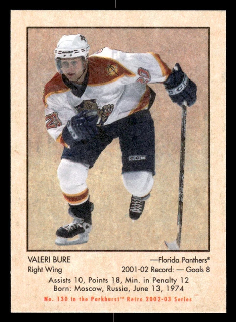 VALERI BURE FLORIDA Panthers 2002-03 Parkhurst Retro #130 EUR 3,30 ...