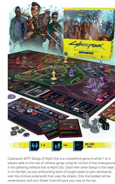 CYBERPUNK: GANGS OF Night City All-In Kickstarter Version $450.00 ...