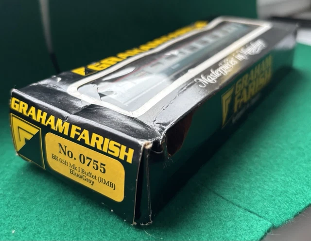 GRAHAM FARISH 0755 RMB Buffet Coach BR Blue and Grey Livery N Gauge ...