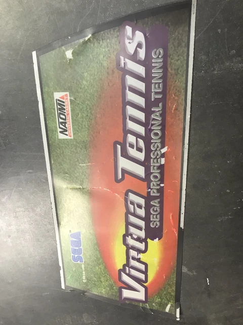 SEGA VIRTUA TENNIS Arcade Machine Top Sign For Naomi Cabinet £9.99 ...