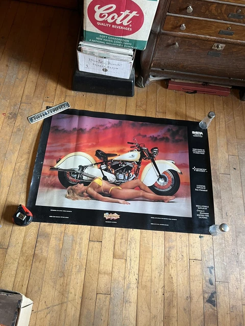 VINTAGE ORIGINAL INDIAN Motorcycle Easy Riders Magazine Svecia Art ...