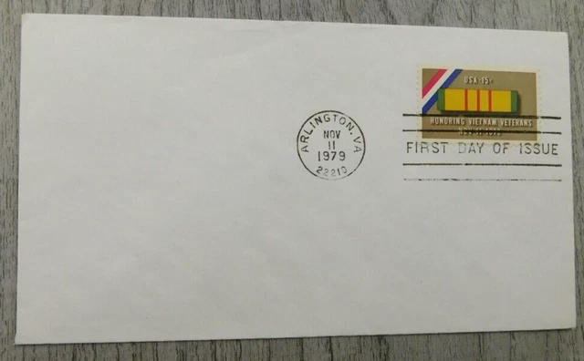 FIRST DAY OF Issue 1979 Vietnam Veterans Vintage Stamps Posted Envelope ...