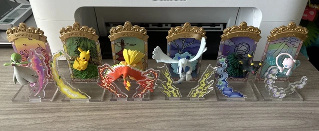 RE-MENT POKEMON STAINED Glass Collection Set of 6 Figures Lugia Ho-Oh ...