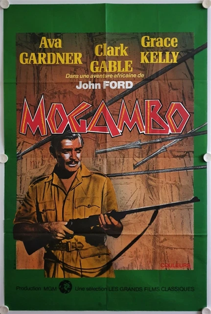 AFFICHE CINÉMA MOGAMBO 1953 FORD Gardner Gable Kelly - 60x80 EUR 40,00 ...