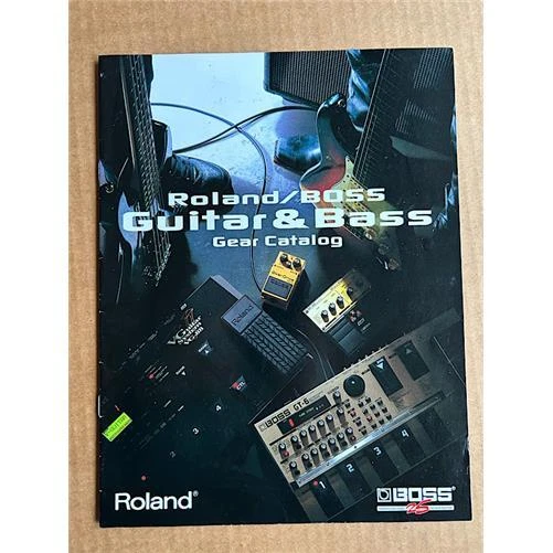 ROLAND / BOSS GUITAR AND BASS GEAR CATALOG BROCHURE 2001 sales booklet ...
