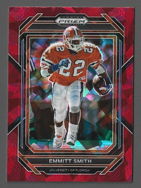EMMITT SMITH 2023 Prizm Draft Picks glace craquée rouge Floride Gators ...