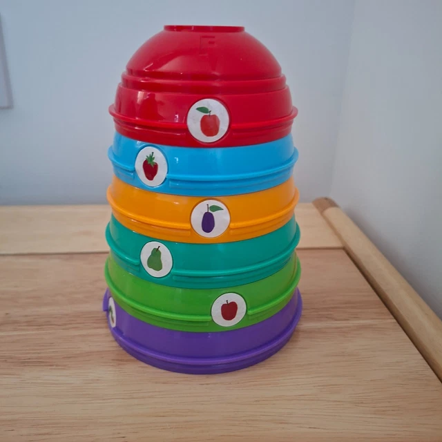 FISHER-PRICE 6 PIECE Alphabet Stack & Roll Cups with the Alphabet £3.31 ...